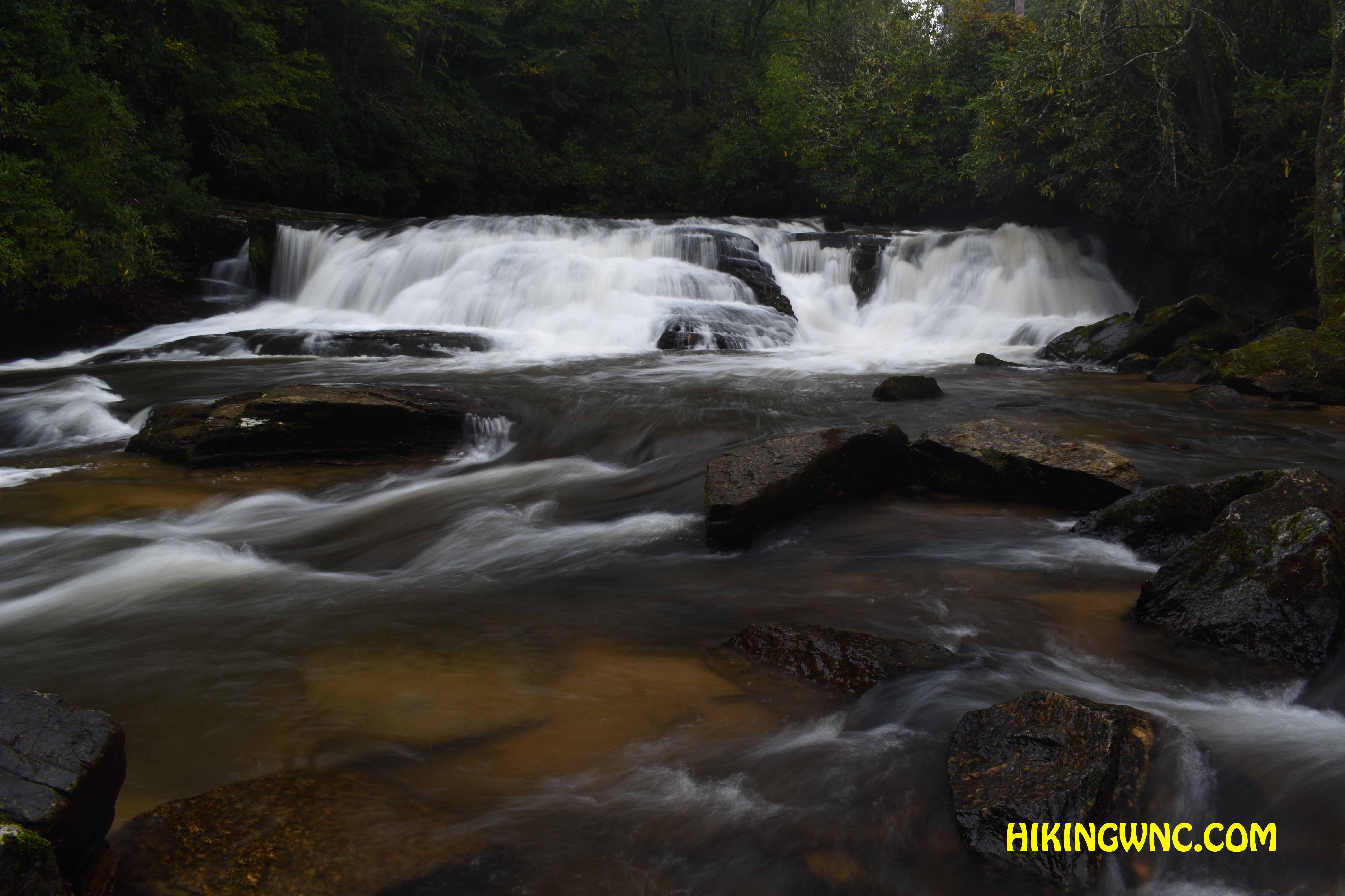 330 – Waterfall on East Fork of French Broad River – HikingWNC